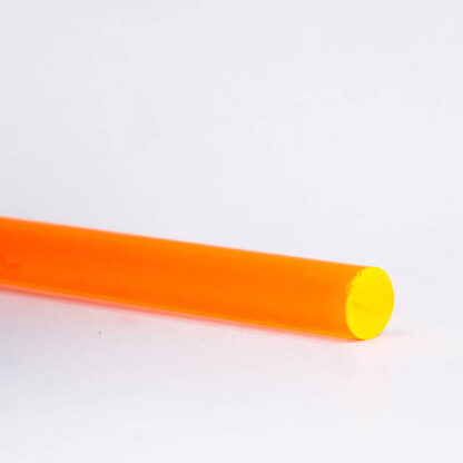 Acrylic Rods: Fluorescent Red | Santa Monica Plastics